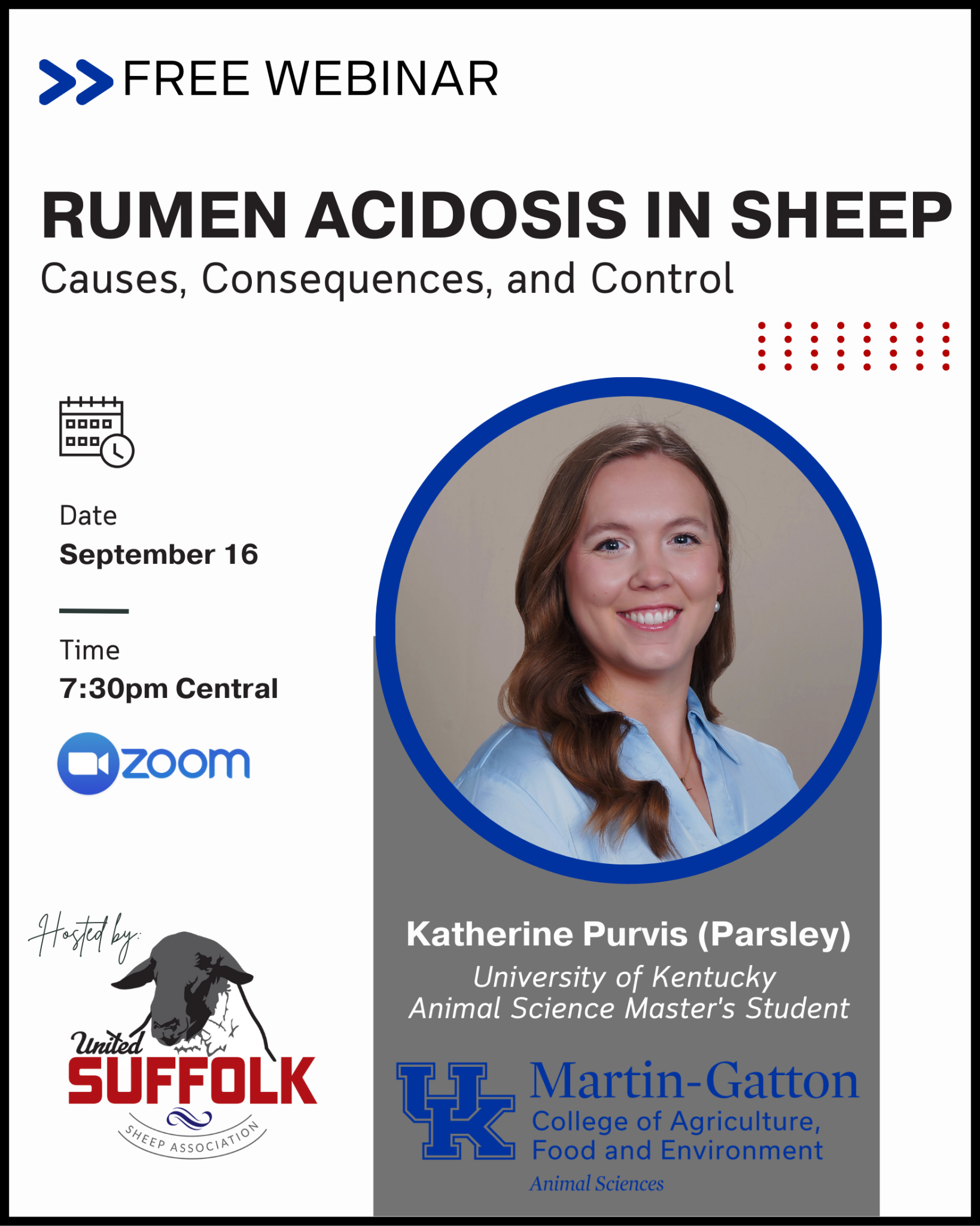 Free Webinar | Rumen Acidosis in Sheep by United Suffolk Sheep Association